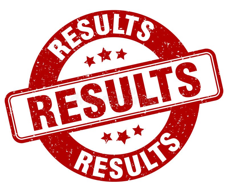 Results Stamp. Results Label. Round Grunge Sign Stock Vector ...