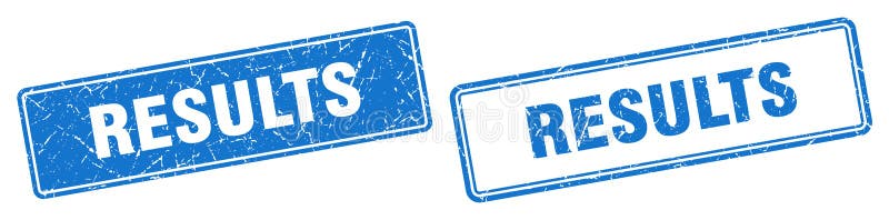 Results Stamp Set. Results Square Grunge Sign Stock Vector ...