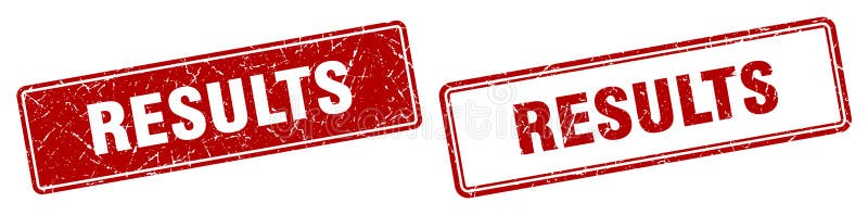 Results Stamp Set. Results Square Grunge Sign Stock Vector ...
