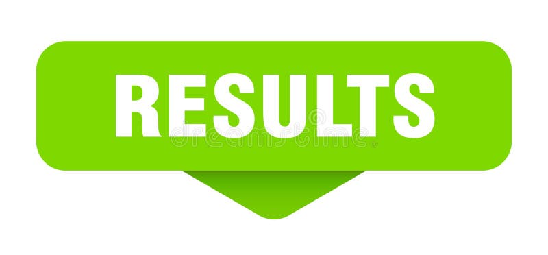 Results Sticker. Results Sign on Transparent Background Stock Vector ...
