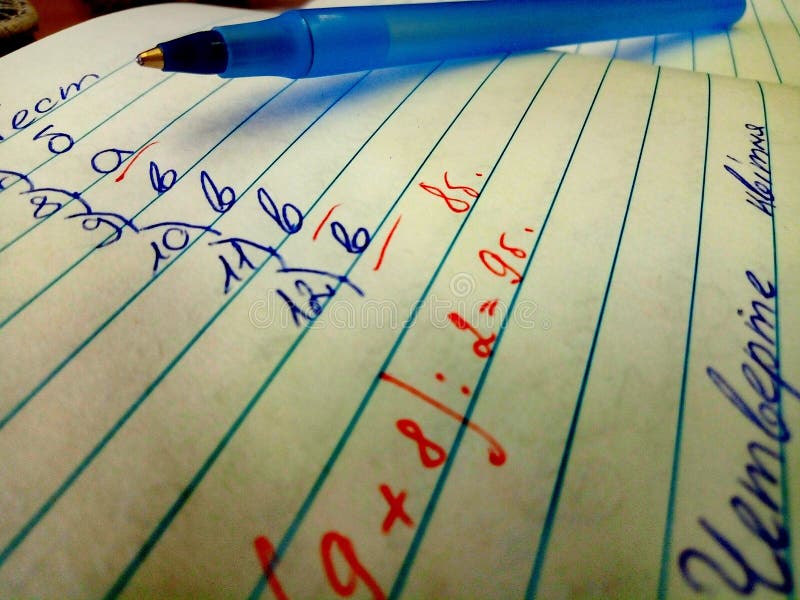 The Results of Testing Knowledge of the School Lesson Stock Image ...