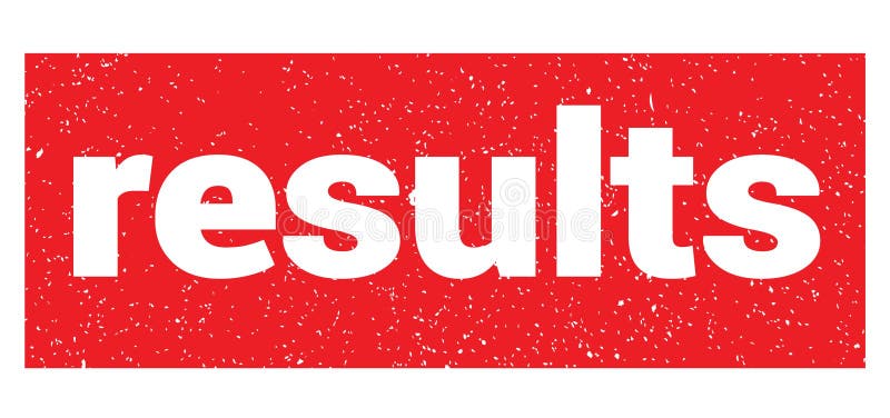 Results Text Written on Red Stamp Sign Stock Illustration ...