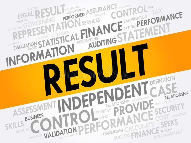 Results word cloud collage stock illustration. Illustration of manager ...