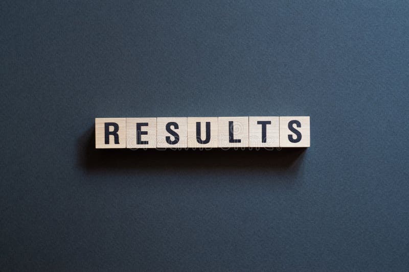 Results - Word Concept on Cubes Stock Image - Image of block, wood ...