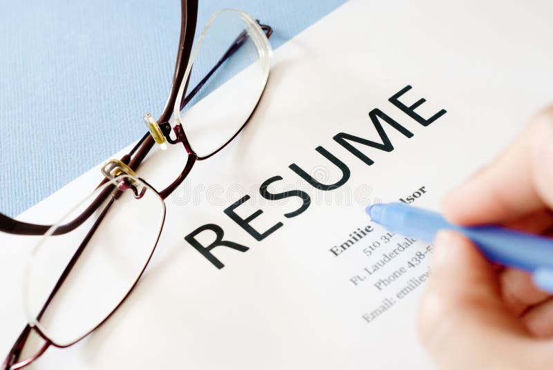 Resume stock image. Image of text, typescript, list, paper - 9917831