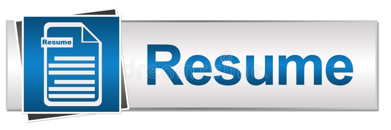 Resume Button Style stock illustration. Illustration of candidate ...