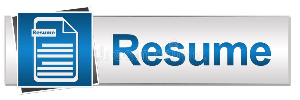 Resume Button Style stock illustration. Illustration of candidate ...