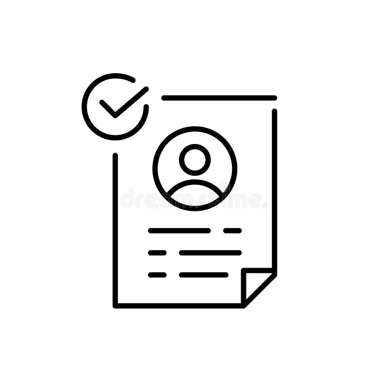 Resume and Check Mark. List of Credentials and Working Experience for ...