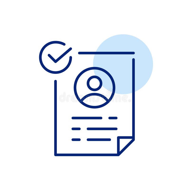 Resume and Check Mark. List of Credentials and Working Experience for ...