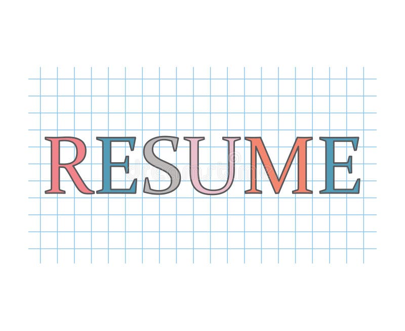 Resume concept stock vector. Illustration of resume - 117219009