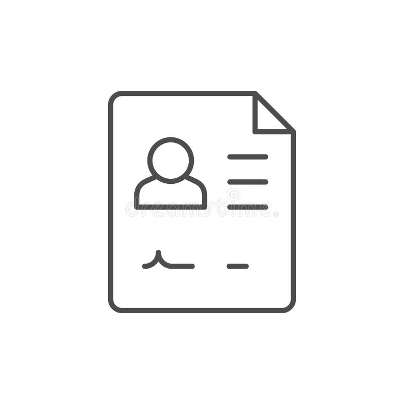 Man Cv Icon Outline Stock Illustrations – 1,612 Man Cv Icon Outline ...