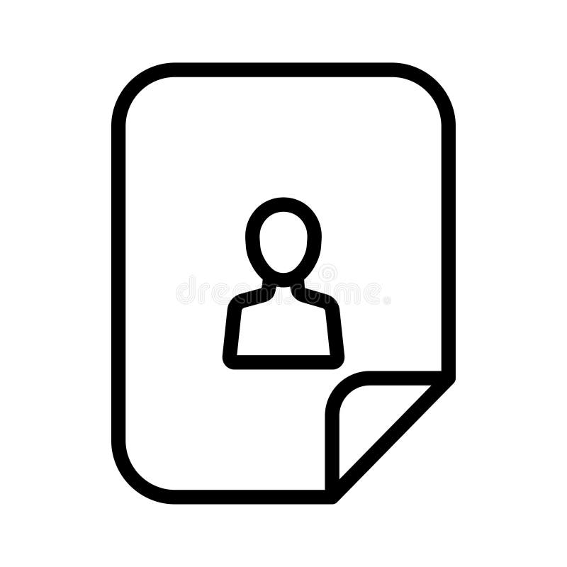 Resume file icon stock vector. Illustration of file - 225349386