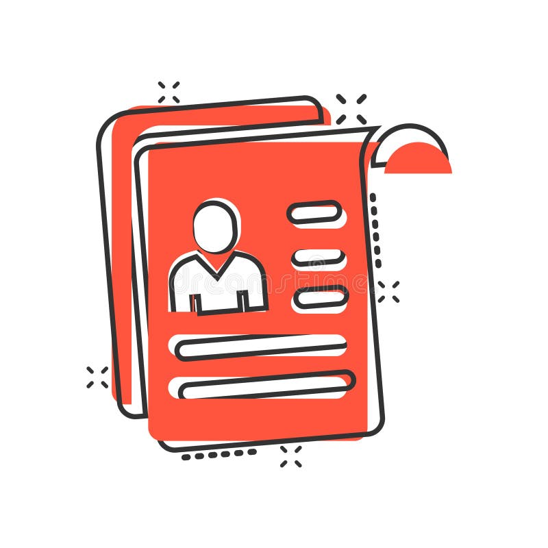 Resume Icon Cartoon Style Stock Illustrations – 486 Resume Icon Cartoon ...
