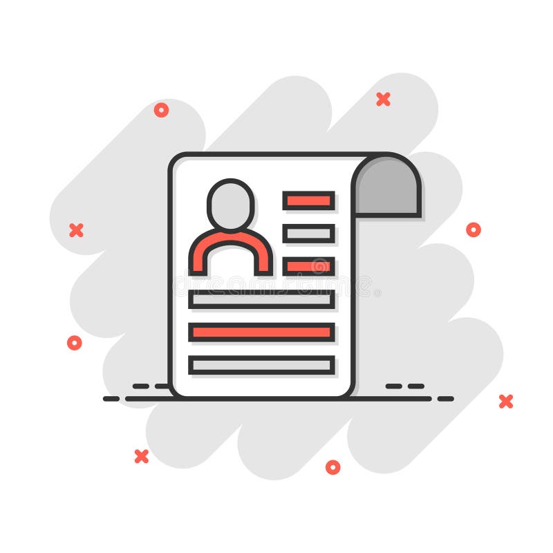 Resume Icon Cartoon Style Stock Illustrations – 486 Resume Icon Cartoon ...