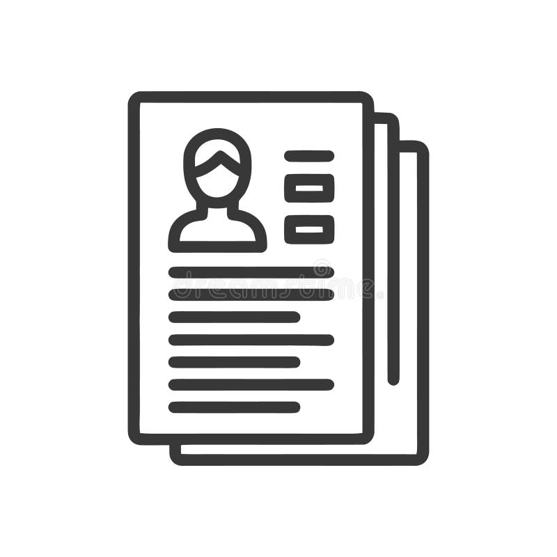 Stack of Resume Documents, Job Application Forms, Candidate Profiles ...