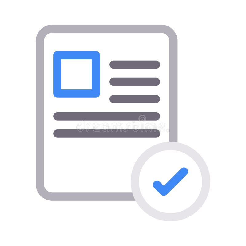 Resume Vector Color Line Icon Stock Illustration - Illustration of pack ...