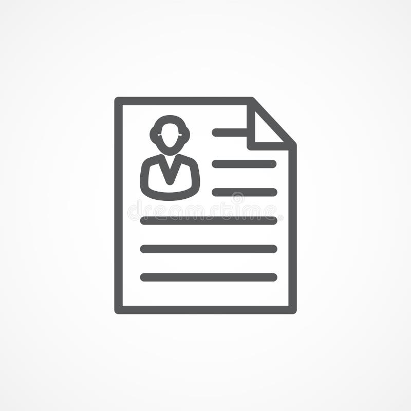 Resume Icon Stock Illustrations – 27,709 Resume Icon Stock ...