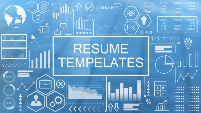 Resume Templates, Animated Typography Stock Illustration - Illustration ...