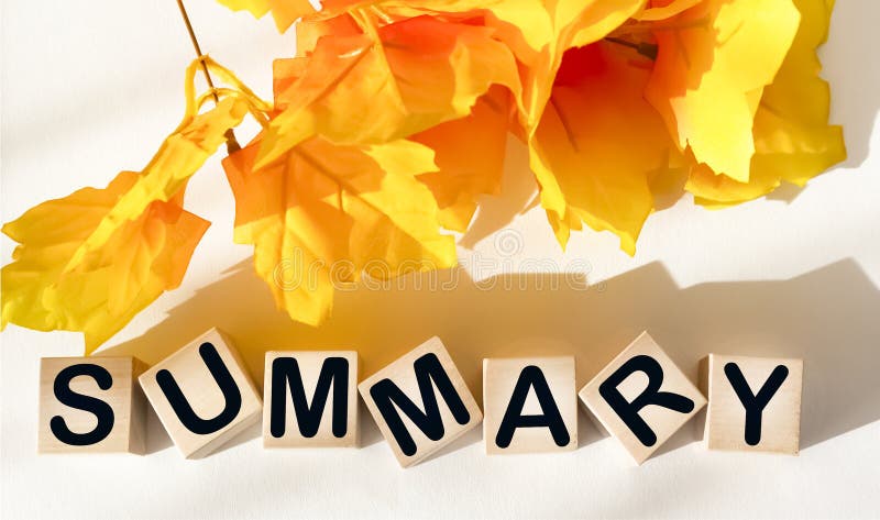 SUMMARY Word on Green Background Composed from Colorful Abc Alphabet ...