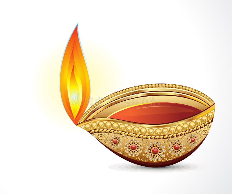 Diwali Deepak Background ilustración del vector. Ilustración de ...