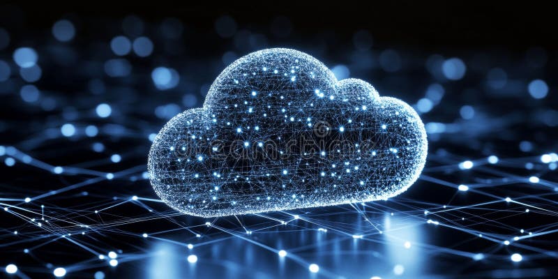 Resumen Cloud Computing Big Data Streaming Visualizar Conexiones De Red Y Flujo De Datos Stock ...