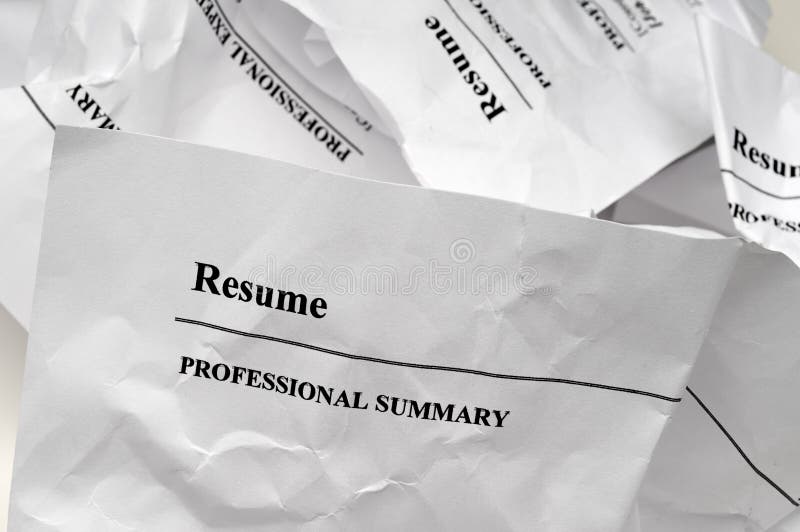 Resumes Tossed in Frustration Stock Photo - Image of horizontal, litter ...