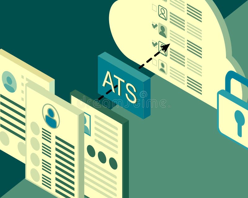 ATS Applicant Tracking System for Transform Resumes Vector Stock Vector ... ATS Applicant Tracking System for Transform Resumes Vector Stock Vector ...