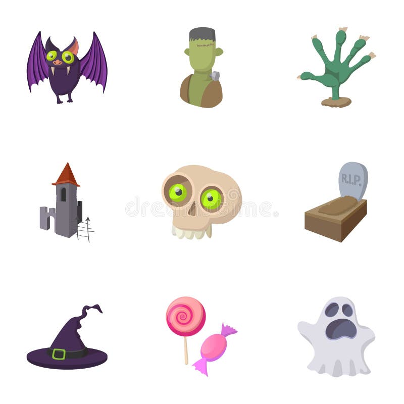 Resurrection of Dead Icons Set, Pop-art Style Stock Vector ...