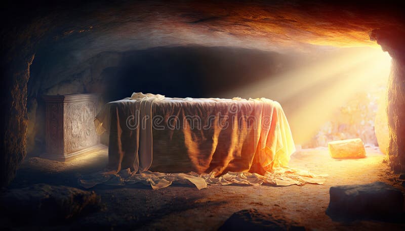 Resurrection of Jesus Christ Easter Background. Stock Illustration ...