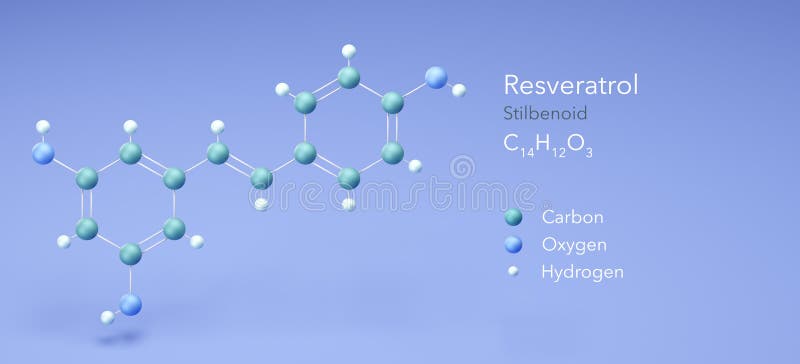 Resveratrol, Molecular Structures, Stilbenoid, 3d Model, Structural ...