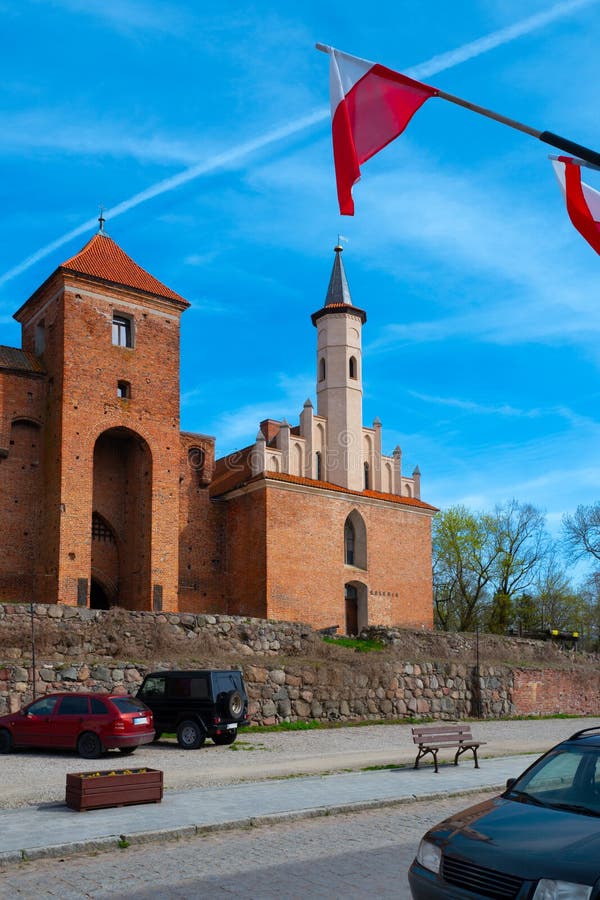 Reszel Medieval Gothic Castle of Warmian Bishops. Reszel Poland ...