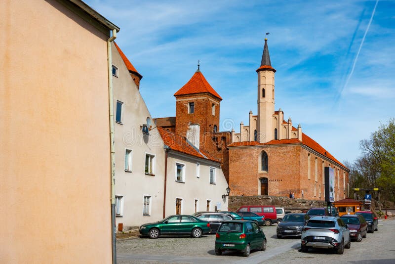 Reszel Medieval Gothic Castle of Warmian Bishops. Reszel Poland ...