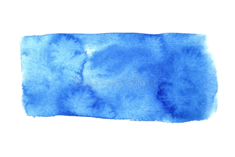 Retângulo azul da aquarela ilustração stock. Ilustração de vazio - 93698764