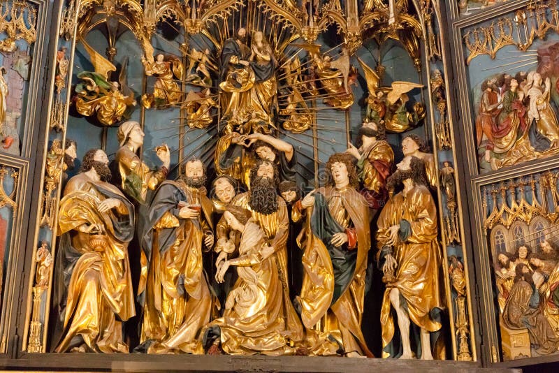 Retable de Veit Stoss image éditorial. Image du europe - 28841460