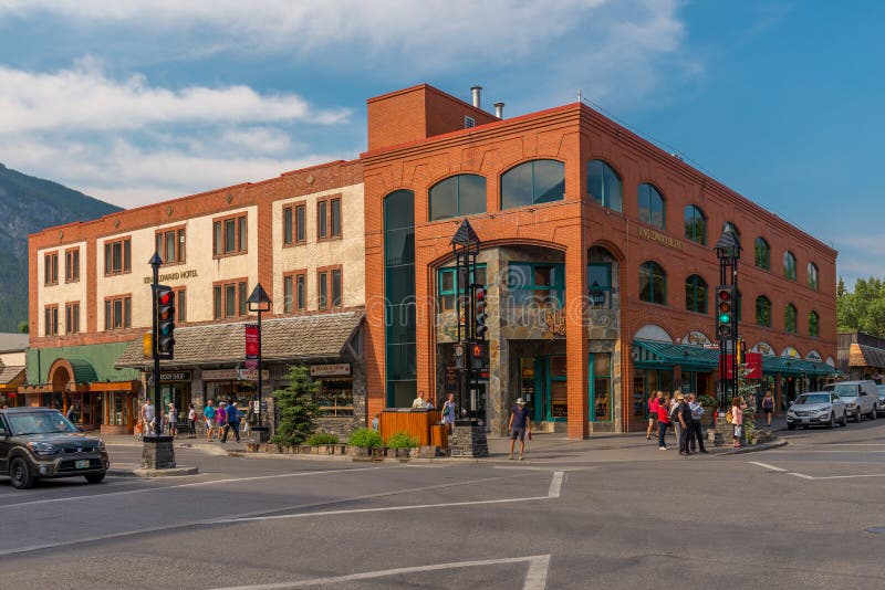 Retail Architecture of Banff National Park Editorial Stock Photo ...