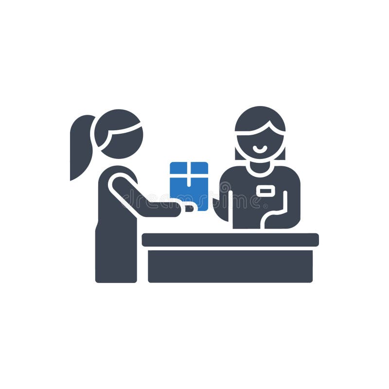 Retail Checkout Service Icon Stock Vector - Illustration of customer ...
