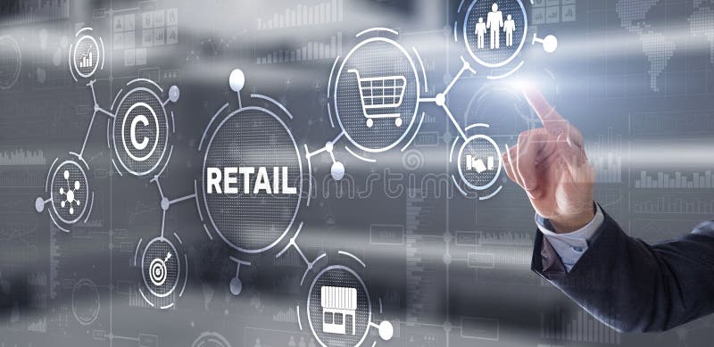 Retail Concept Marketing Channels E-commerce Shopping Automation on ...