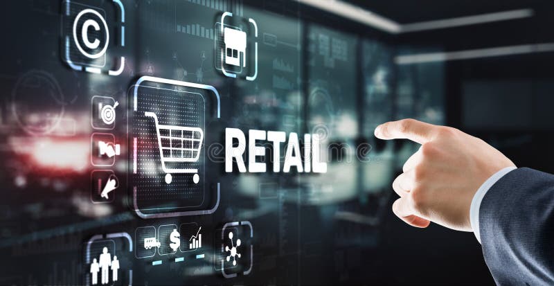 Retail Concept Marketing Channels E-commerce Shopping Automation on ...