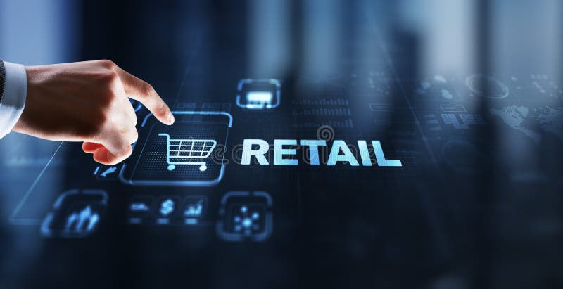 Retail Concept Marketing Channels E-commerce Shopping Automation on ...