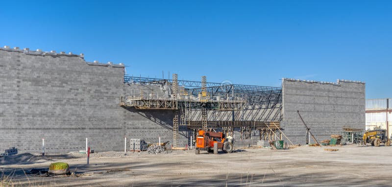 Retail Development Construction Stock Image - Image of space, copy ...