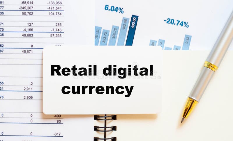 Retail Digital Currency. Digital Currency Concept Stock Photo - Image ...