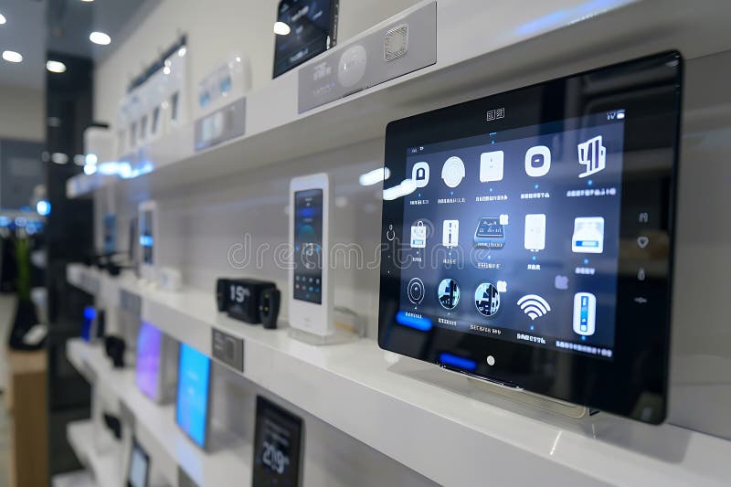 Smart Home Automation System Display Screens, Control Panels, Devices ...
