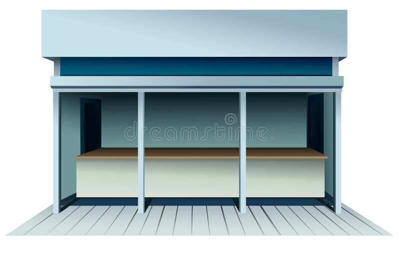 Retail: Front of Corner Shop Building Stock Vector - Illustration of ...