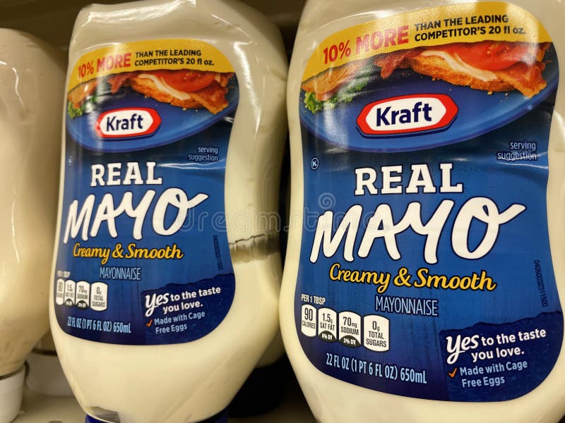 Retail Grocery Store Shelf with Kraft Mayo Editorial Stock Photo ...