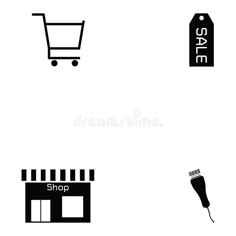 Retail icon set stock vector. Illustration of retail - 120570600
