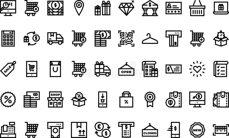 Retail Icons High-Quality Vector Icons Collection with Editable Stroke ...