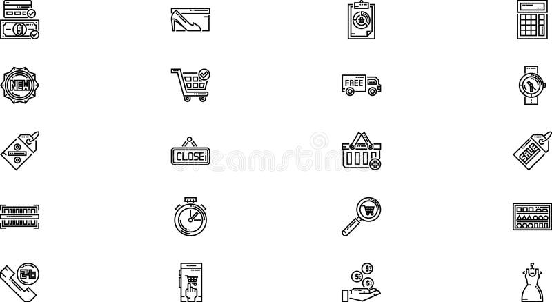 Retail Icons High-Quality Vector Icons Collection with Editable Stroke ...