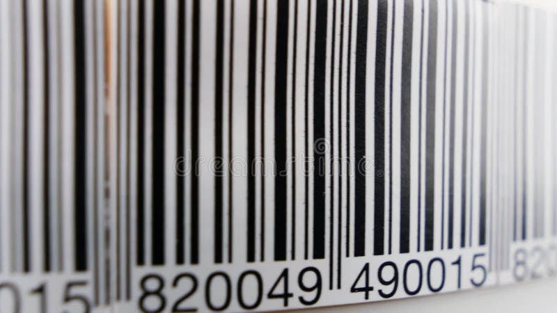Barcode label scanning stock video. Video of shop, number - 265821319