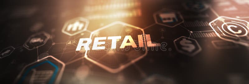 Retail. Omni Channel Technology of Online Retail Business Stock ...