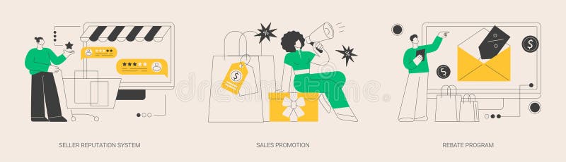 Retail Sales Strategy Abstract Concept Vector Illustrations. Stock ...